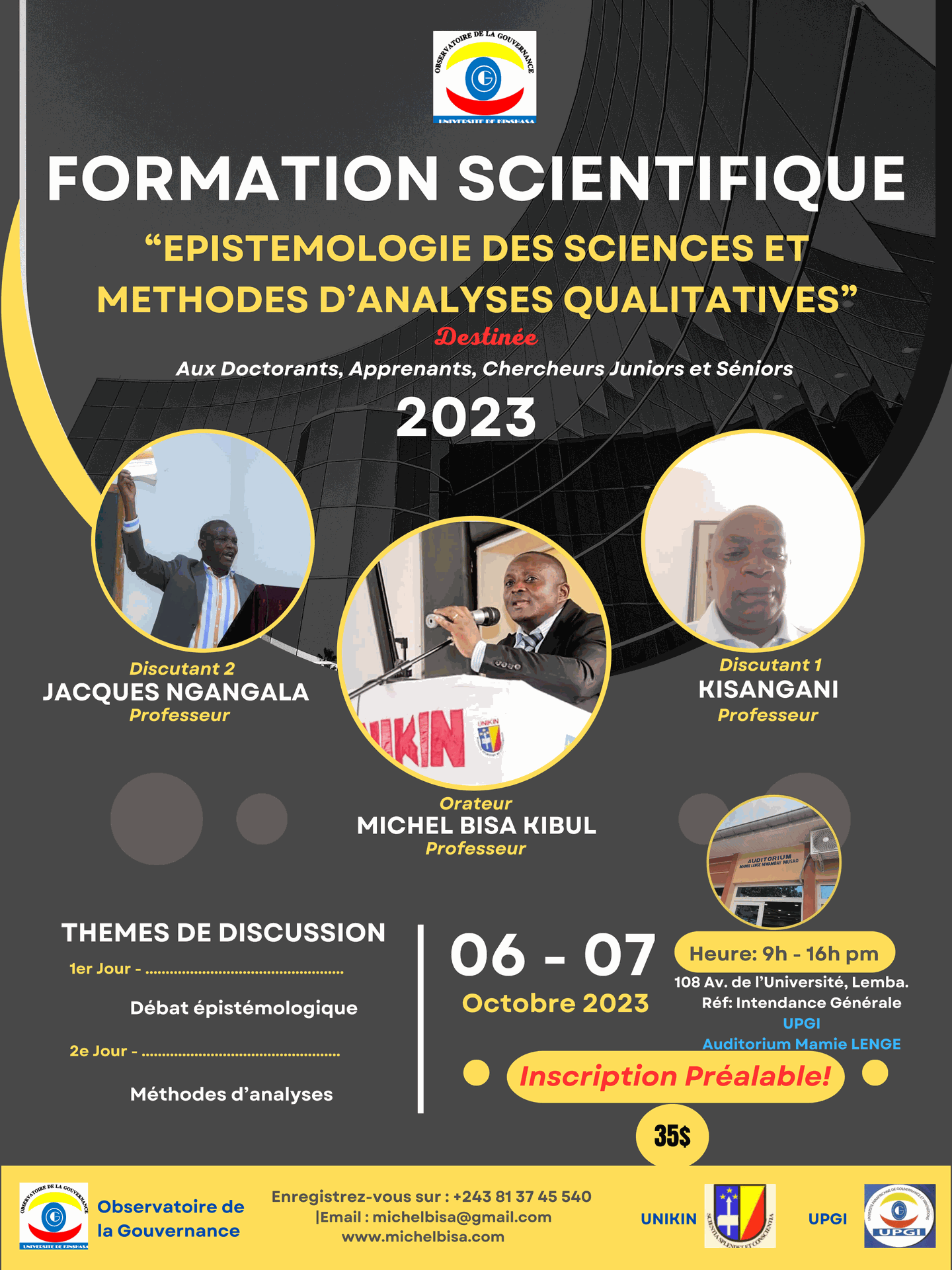 Flash! Flash! Flash!!! Une formation scientifique | Professeur Michel Bisa